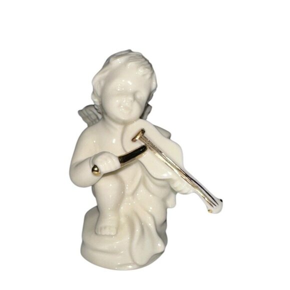 Mikasa | Holiday | Mikasa Holiday Elegance Cherub Playing Violin Cream ...